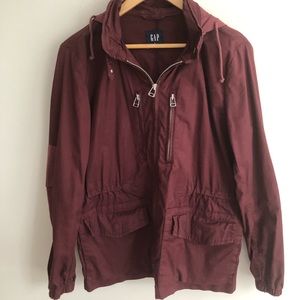 GAP | Jackets & Coats | Burgundy Cargo Jacket | Poshmark